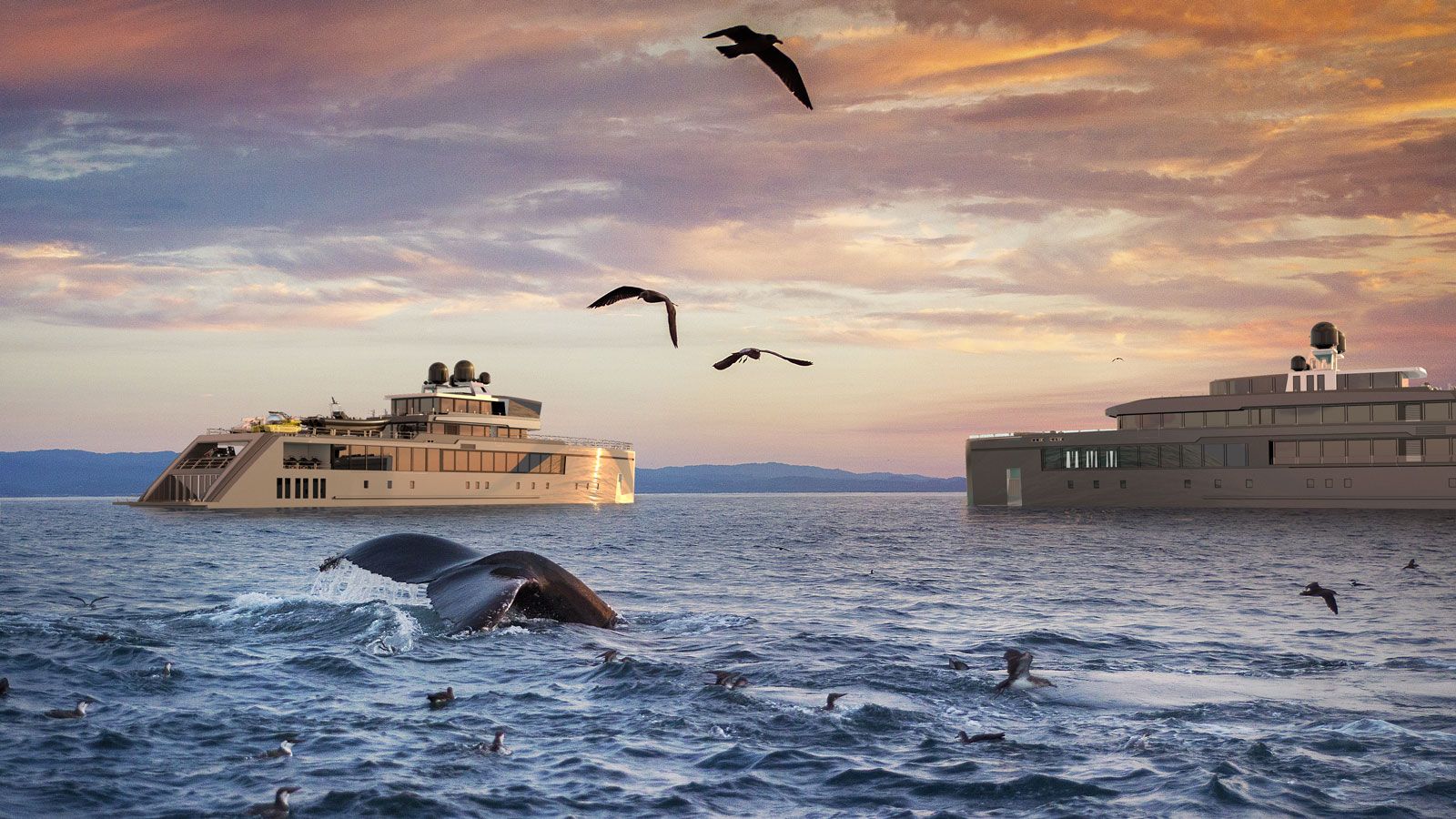Twins: New 70 metre mothership and support vessel concept revealed